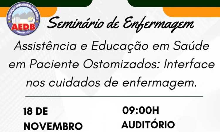 Curso de Enfermagem oferece seminário sobre cuidados com pacientes ...